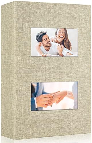 MSTONAL 4x6 Photo Albums, Linen Cover Photo Album Holds 300 Pockets ...