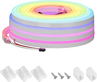 Amazon.com: SEZO Addressable WS2811 IC RGB LED Neon Rope Lights Neon ...