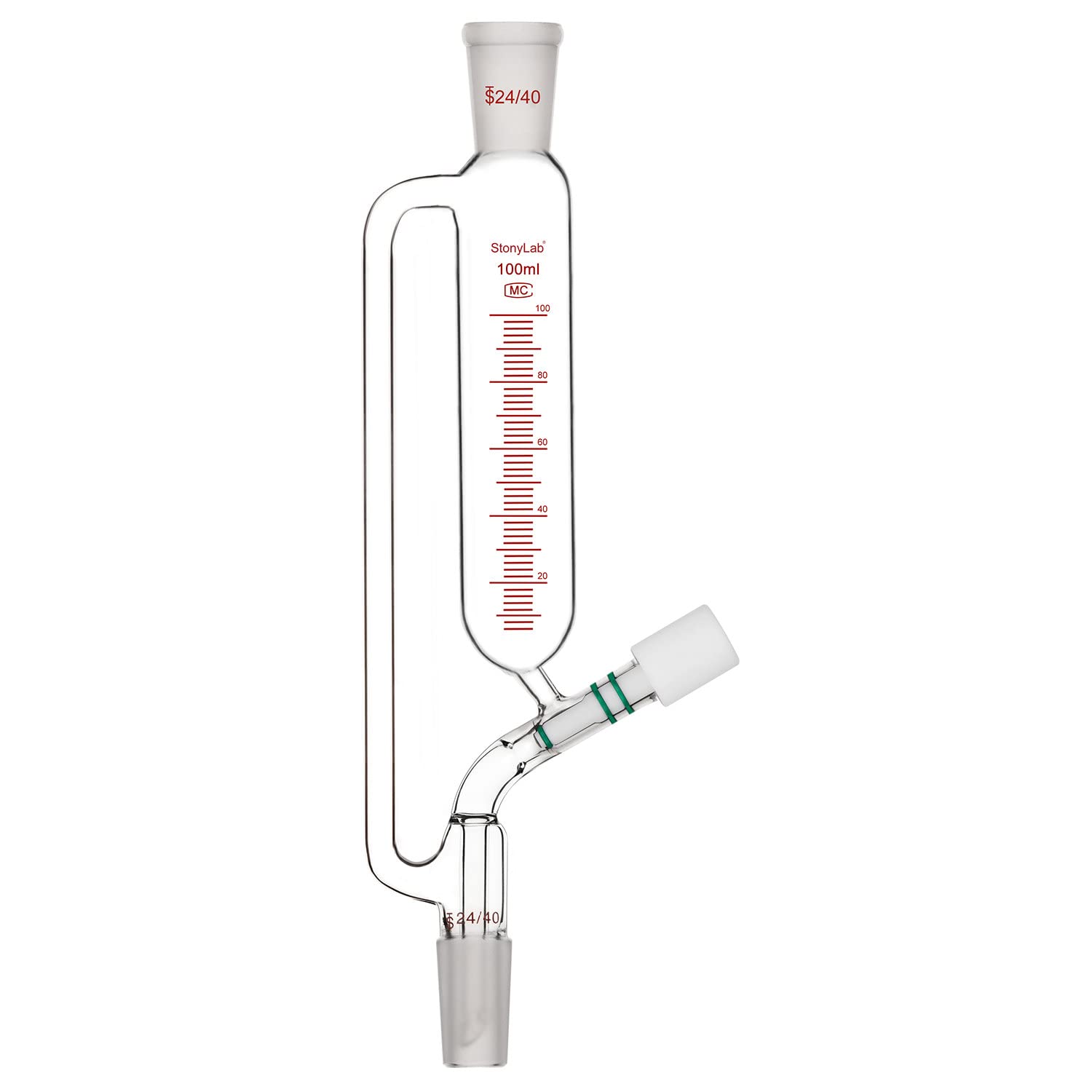 Snapklik.com : Stonylab Graduated Pressure Equalizing Addition Funnel ...
