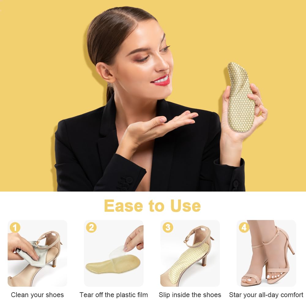 Snapklik.com : Skyfoot Arch Pads For Plantar Fasciitis Relief, Arch ...
