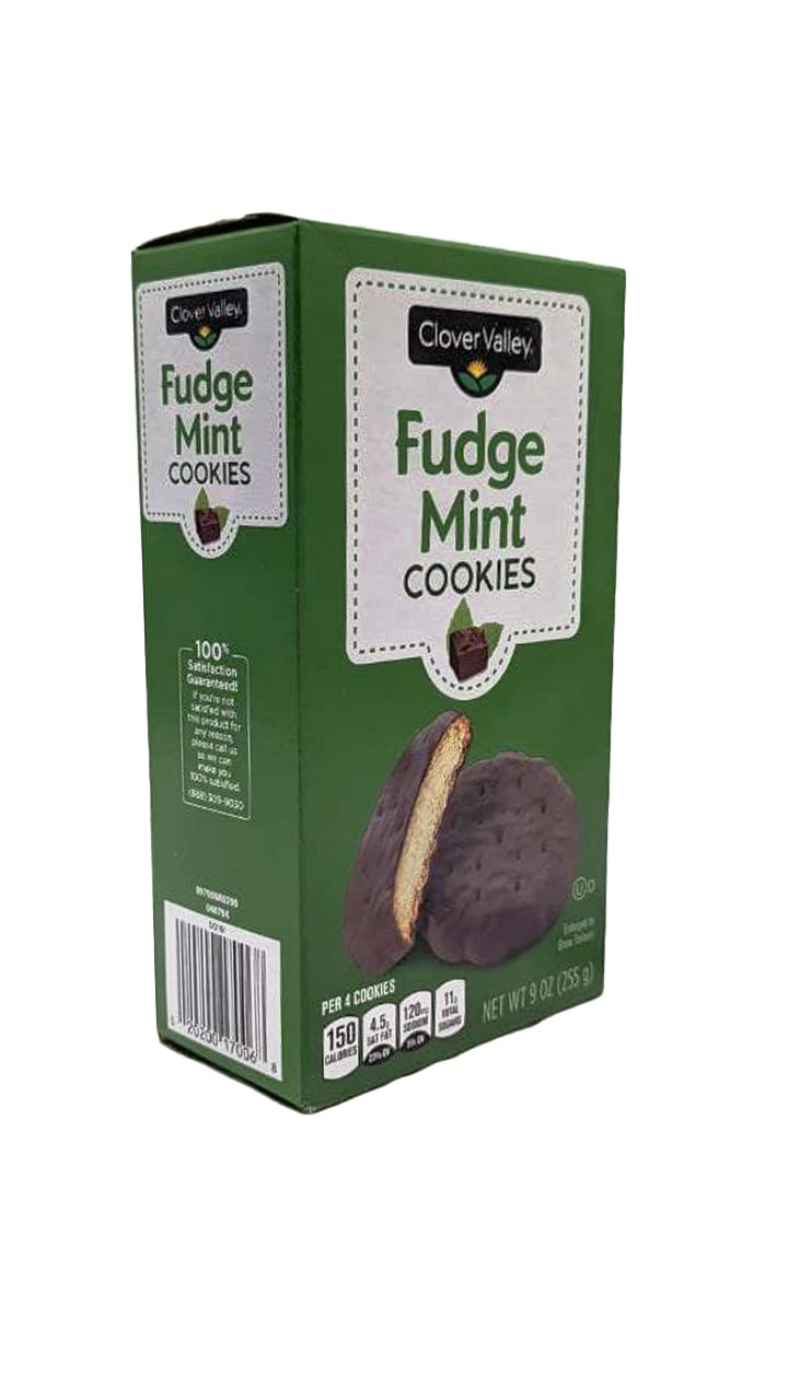 Amazon.com: Clover Valley Thin Fudge Mint Cookies 9 Ounce Box : Grocery ...