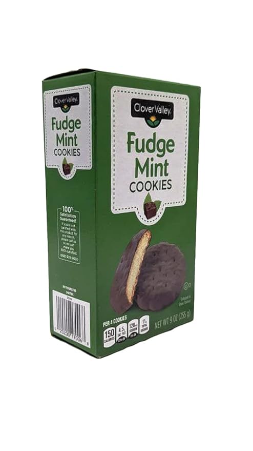 Amazon.com: Clover Valley Thin Fudge Mint Cookies 9 Ounce Box : Grocery ...