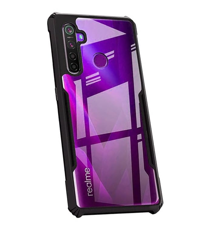 COBERTA Polycarbonate Back Cover For Realme 5 Pro Back Cover Case-Black ...