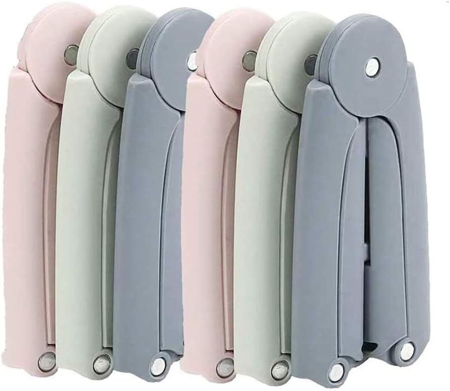 Amazon.com: Collapsible Clothes Hangers 8 Pcs Portable Folding Clothes ...