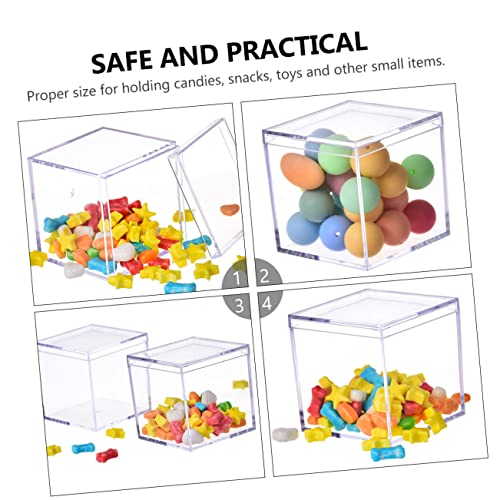 Transparent Gift Box Clear Cube Storage Boxes Clear Acrylic Boxes 9pcs ...