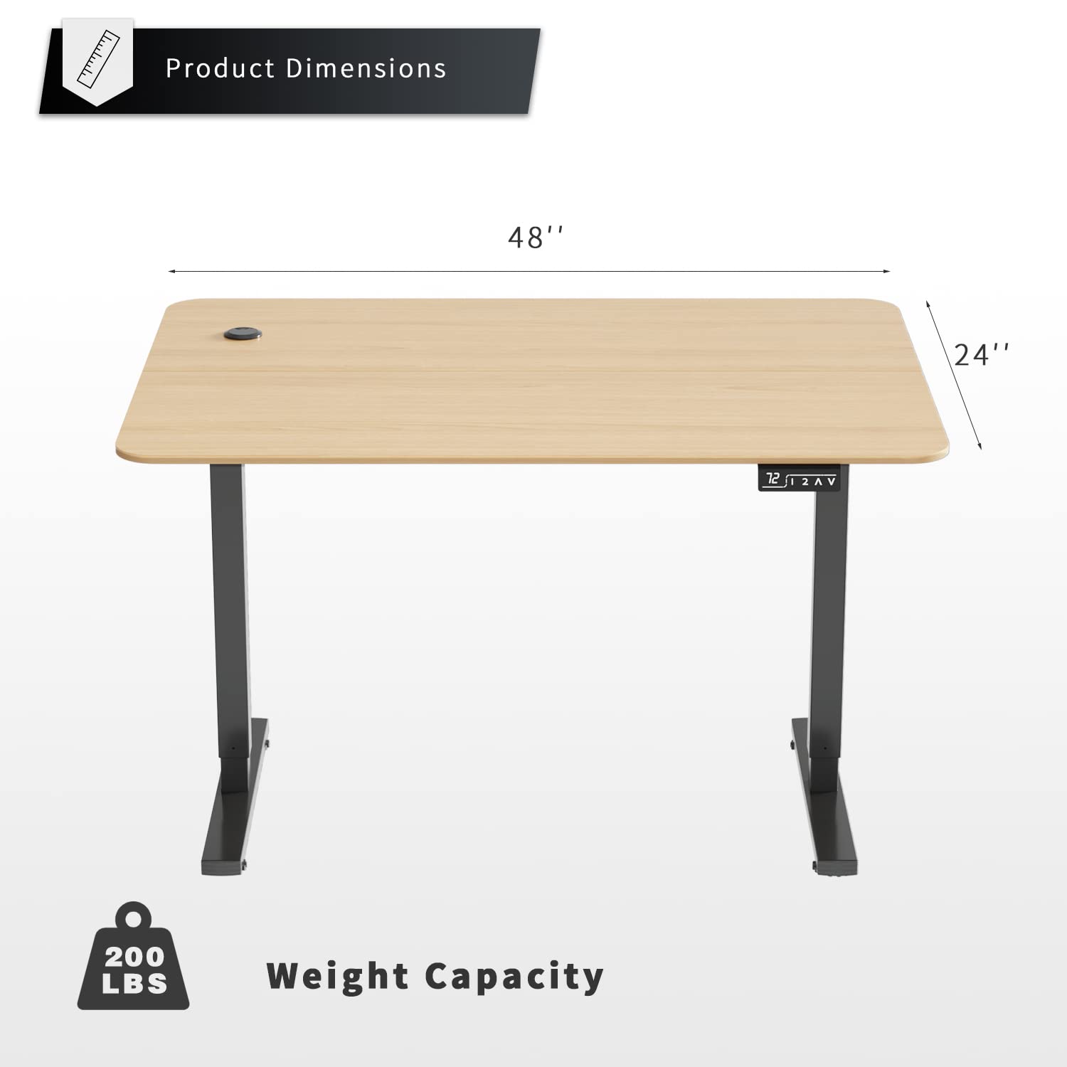 Snapklik.com : YESHOMY Height Adjustable Electric Standing Desk