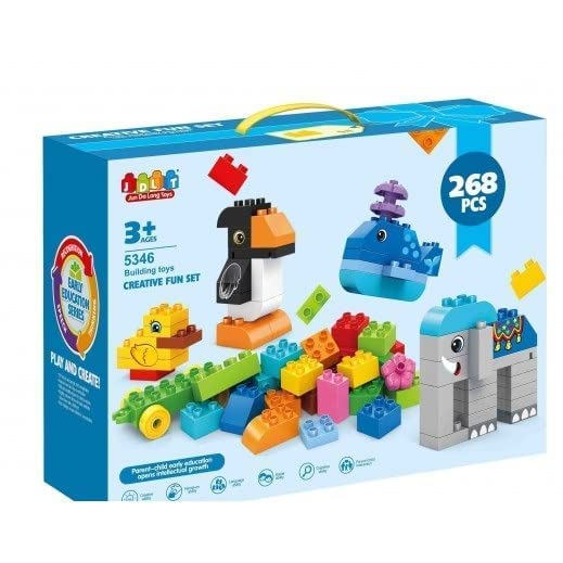 Buy Ascetic Building Creative Block Set 268 Pieces Building Blocks Kit ...