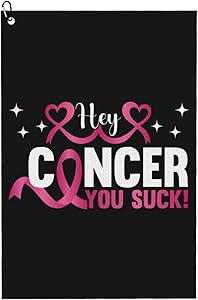 Amazon.com: SIYTUAU Hey Cancer You Suck Golf Towel 16 x 24 Inch Golf ...