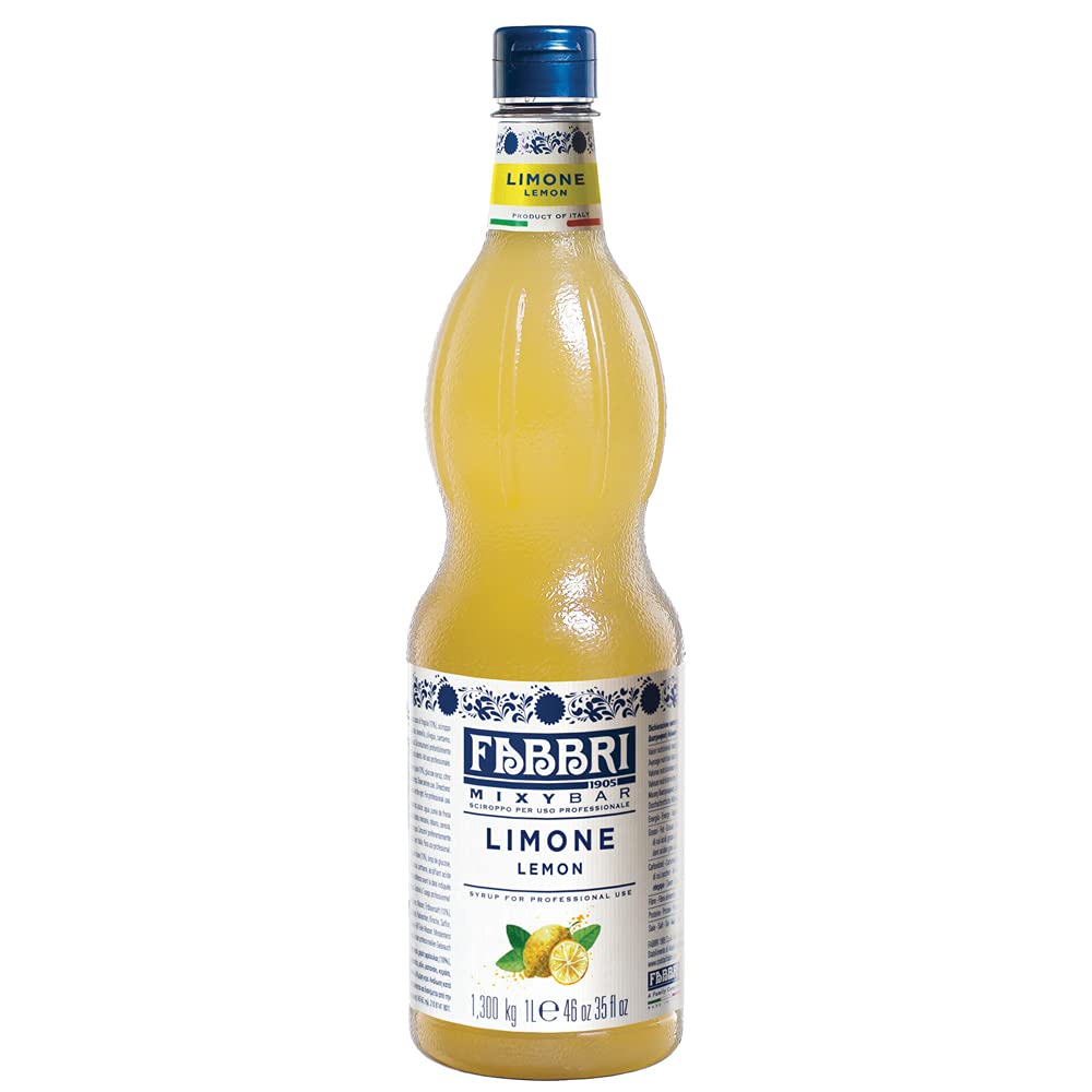 Amazon.com: Fabbri Flavoring Syrup, Lemon, Made in Italy, 33.8 Ounce (1 ...