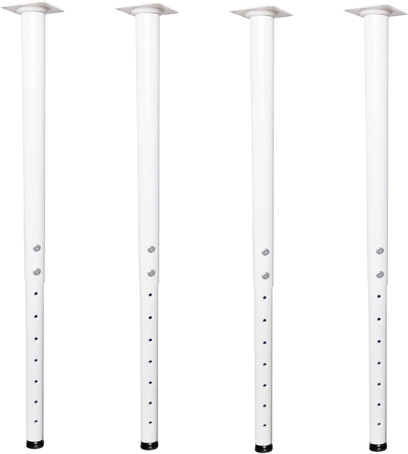 Jahof Adjustable Table Legs 22-36 inch (55-90cm), Metal Desk Legs with ...