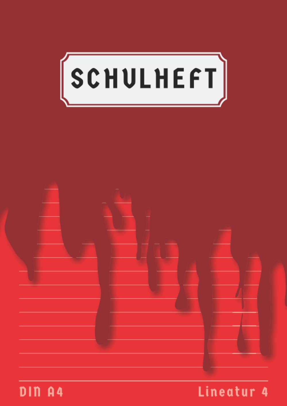 Schulheft A4 Lineatur 4: 4 Klasse Schreibheft Liniert Ohne Rand 50 ...