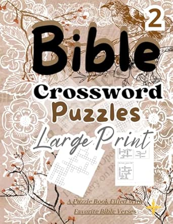 Bible Crossword Puzzles for Adults: 500+ Religious Biblical Verses To ...