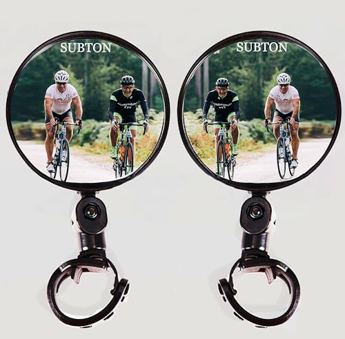 SUBTON BASICS Handlebar Side Mirror for Bicycle Bikes Scooty ...