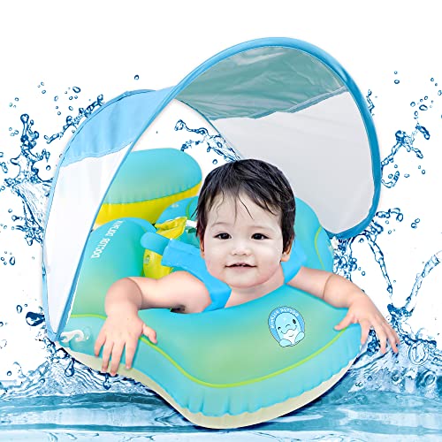 Doctor Dolphin Baby Pool Float with Buoy Tail Anti-Backflip Air Bag ...