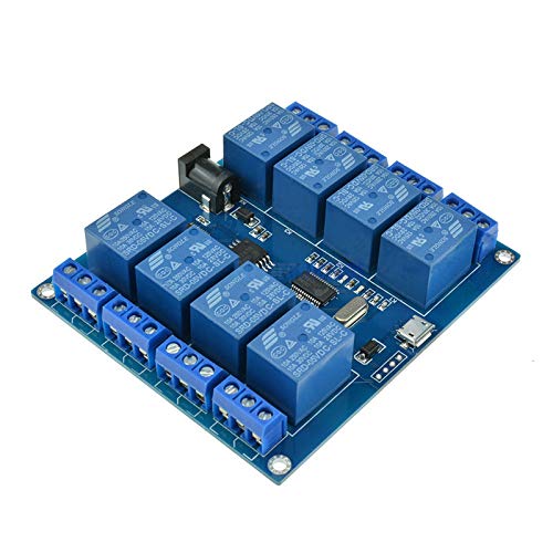 New 5V 10A USB 8 Channel Relay Upper Computer ICSE014A 8-Channel Relay ...