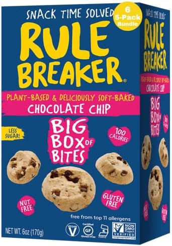 Amazon.com: Rule Breaker Snacks Vegan Gluten Free | Chocolate Chip ...