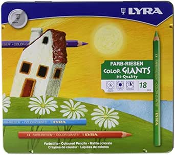 Amazon.com: Lyra 3941181 Color Giants - Lápiz de dibujo, hexagonal, no ...