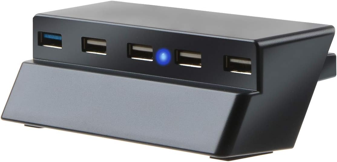Amazon.com: TNP 5 Port USB Hub for PS4 Slim Edition - USB 3.0/2.0 High ...