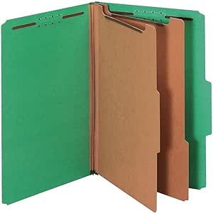 Pendaflex Classification File Folders, Legal Size, Dark Green, 2 ...