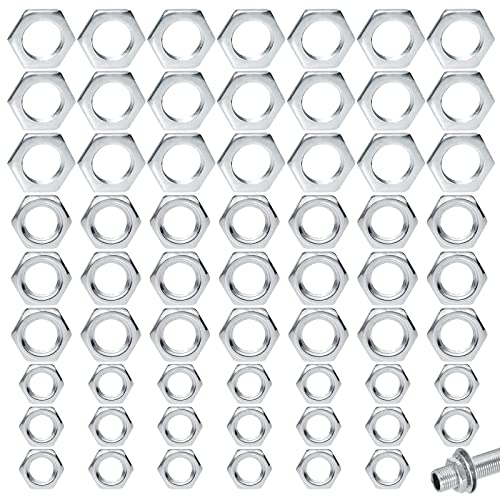 GZcaiyun Pack of 90 Hex Nuts M8 M10 M12 Fine Thread Nut Set Flat ...
