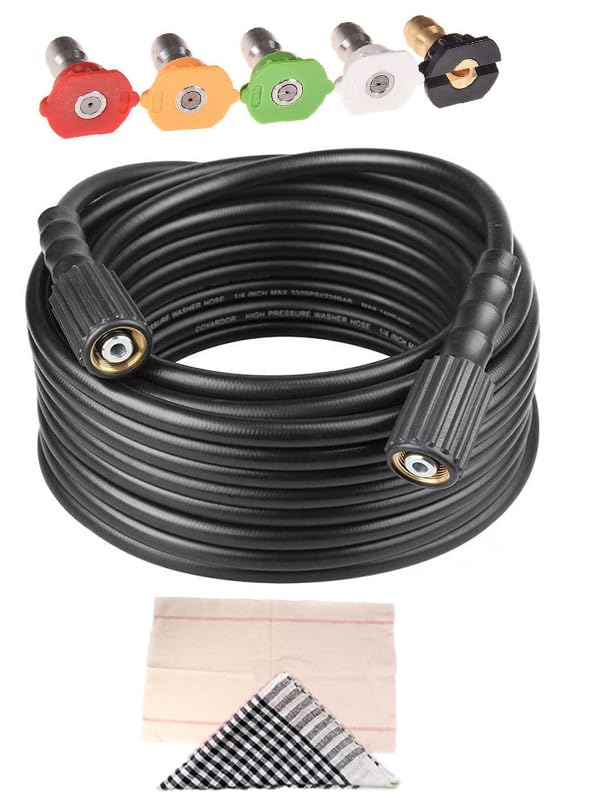 Digital Craft Pressure Washer Hose Pipe 170Bar 2465PSI, M22*1.5 * 14mm ...