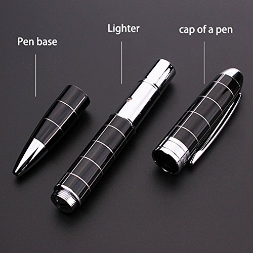 New Akira Pen Design Lighters Black Flameless Cigarette Rechargeable ...
