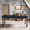 Amazon.com - Tribesigns 62” Wood Dining Table for 4-6 People, Farmhouse ...
