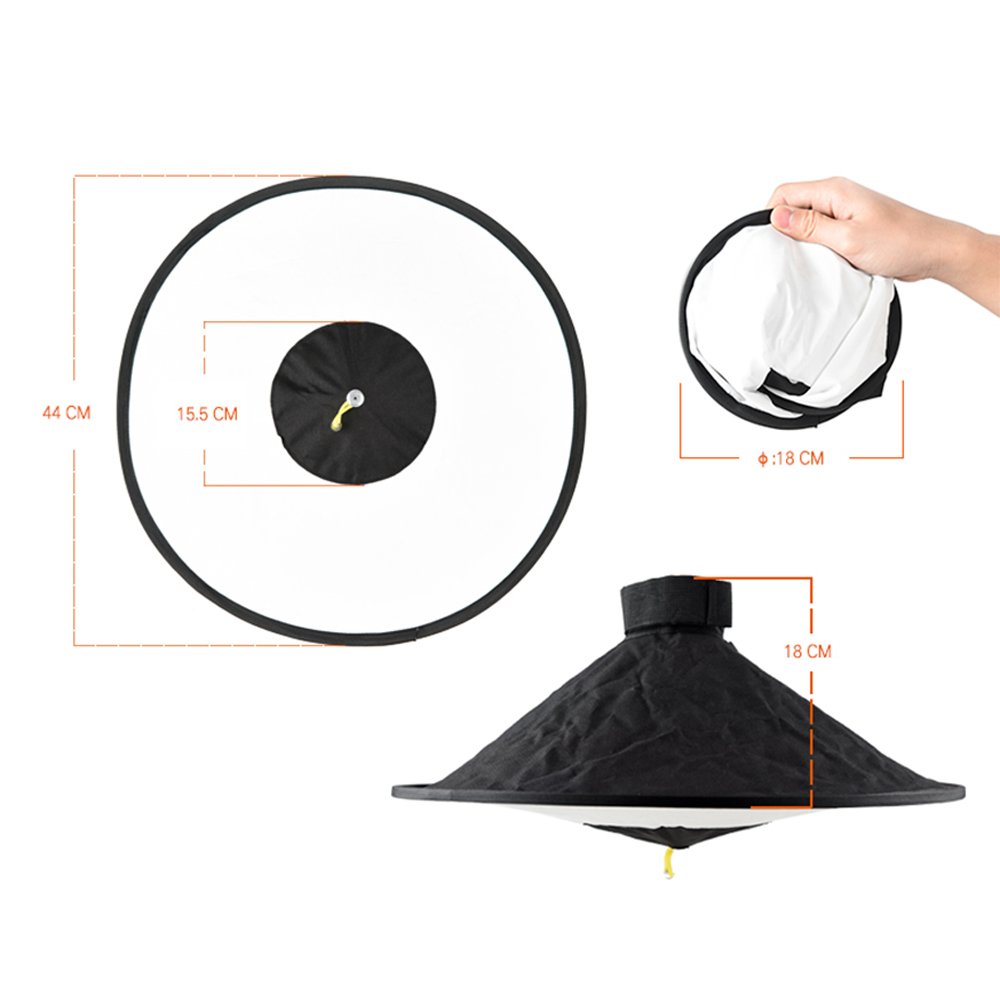 Godox Diffuser Godox RS18 Camera Flash Softbox - Conical Light Diffuser ...