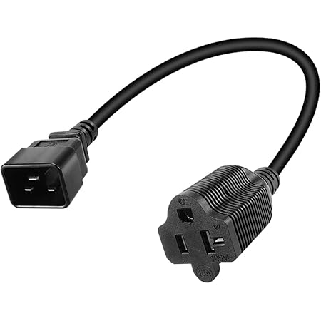 Amazon.com: Strhowill IEC C20 to 5-15+20R Power Cord IEC320 C20 Male to ...