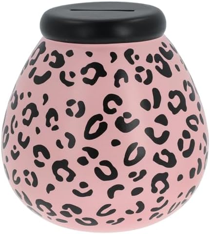 Pot of Dreams Hand Painted Pink Leopard Print Save And Smash ...