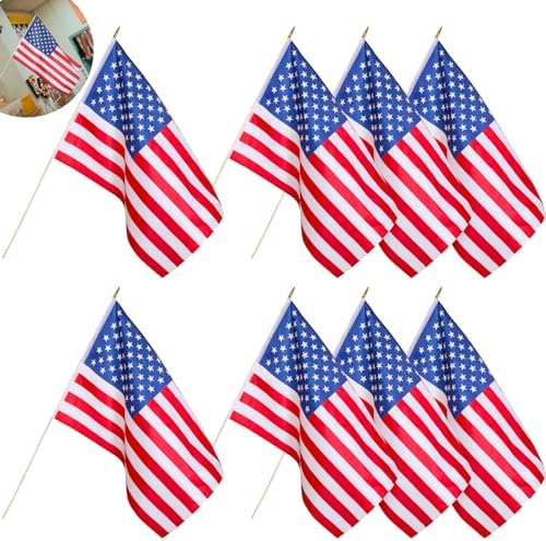 Amazon.com : Newwiee 8 Pcs Classroom American Flag for Schools 2 x 3ft ...