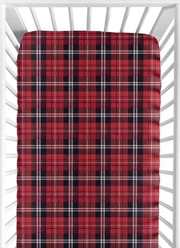 Amazon.com : Red and Black Woodland Plaid Flannel Baby or Toddler ...