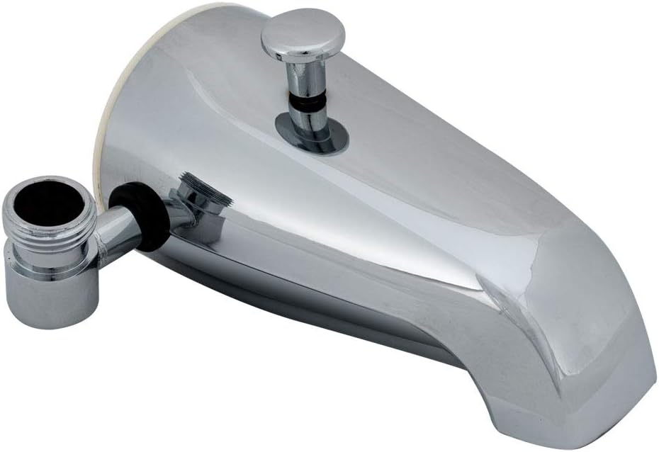 T & T Hardware Tub Spout (1/2" & 3/4" Thread) with Diverter & Top ...
