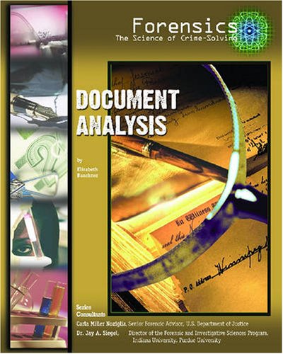 Amazon.com: Document Analysis (Forensics: the Science of Crime-solving ...