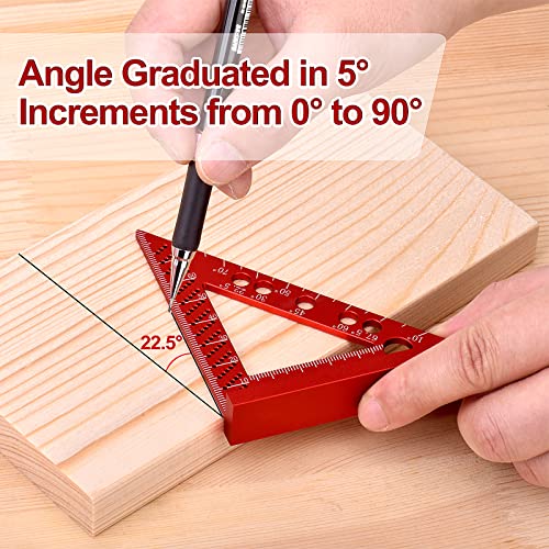 Small Square Tool Metric with 0.7mm Mechanical Pencil Fixed Miter Angle ...