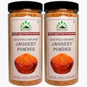 Hillpure Organic Jaggery Powder - Pack Of 2 (600gm Each) | Natural and ...
