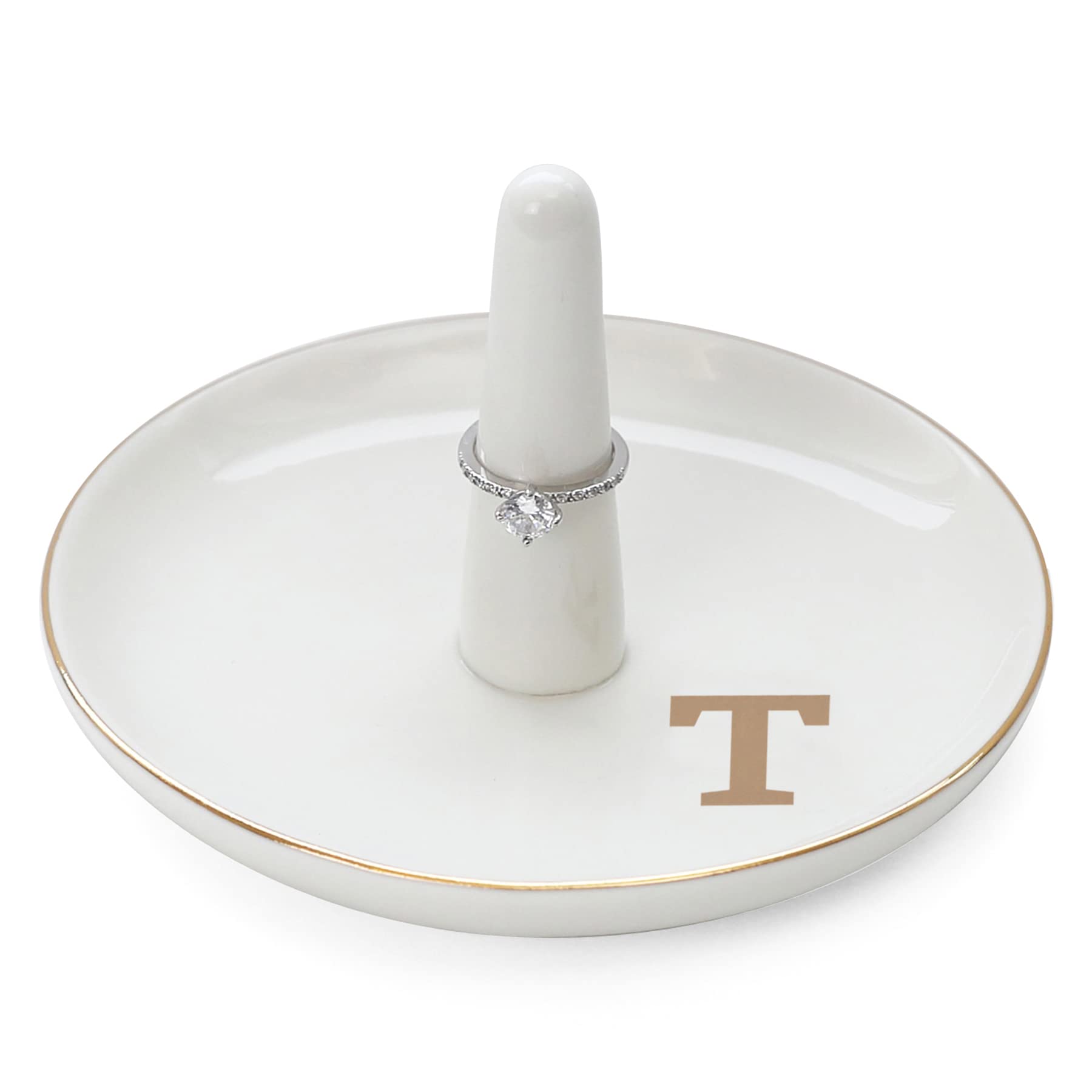Amazon.com: HOME SMILE Initials Ring Holder Jewery Tray with ...