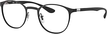 Amazon.com: Ray-Ban RX6355 Paquete de lentes: RX 6355 2503 negro mate y ...