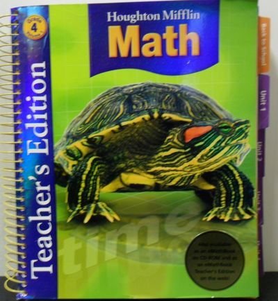 Houghton Mifflin Math, Grade 4, Vol. 1, Teacher's Edition: HOUGHTON ...