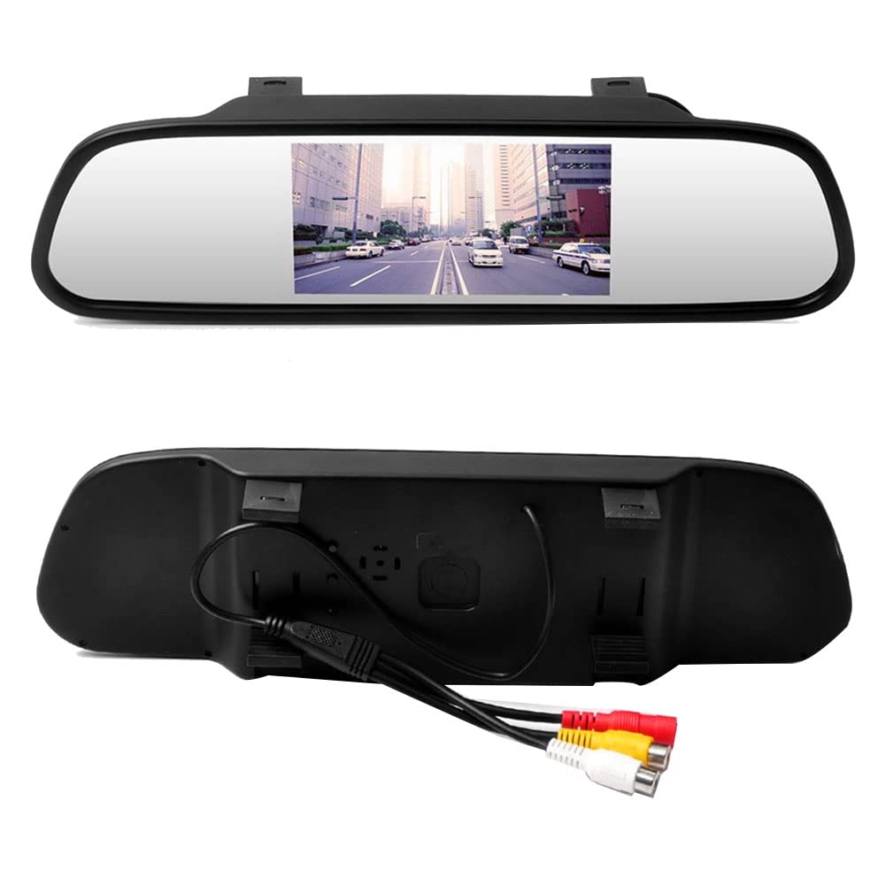 DHYAWUER Rearview Mirror Display Car HD LCD Screen DVD Display ...