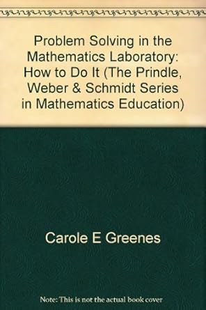 Title: Problem Solving in the Mathematics Laboratory How : Amazon.it: Libri