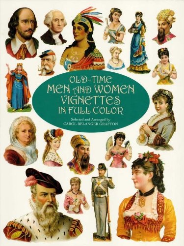Old-Time Men and Women Vignettes in Full Color (Dover Pictorial Archive ...