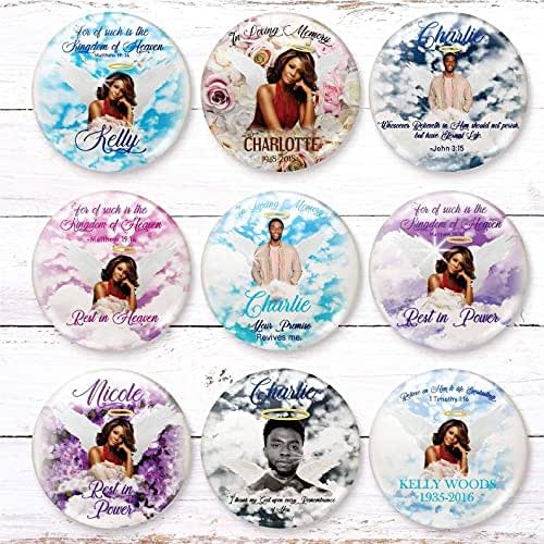 Amazon.com: In Loving Memory Funeral Pinback Button - Rest in Peace ...
