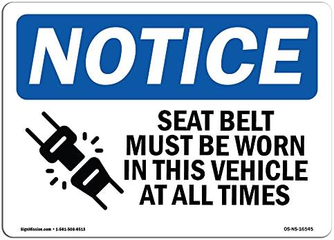 Amazon.com: Fasten Your Seat Belts Caution Sign Stickers, 5×2.5 Inch ...