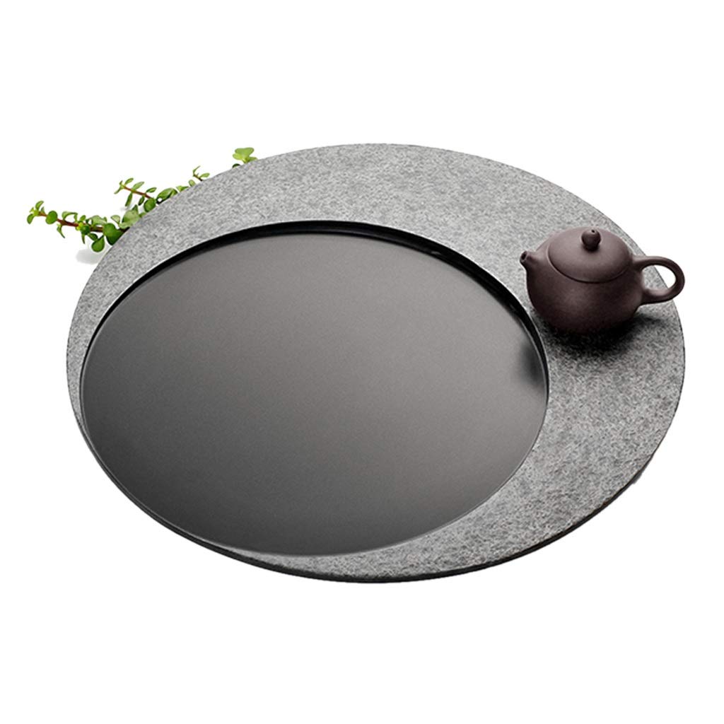 Tea-for-one Sets Wujinshi Tea Tray Round Stone Chinese Kung Fu Tea ...