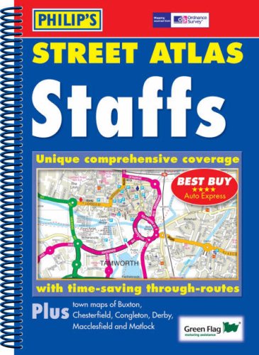 Philip's Street Atlas Staffordshire: Amazon.co.uk: 9780540087563: Books