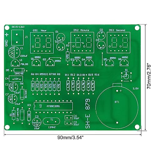 PATIKIL Soldering Practice Board, 2 Set Electronics Kit Prototype PCB Board DIY Digital Alarm ...