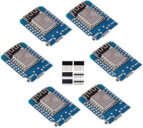 Amazon.com: ACEIRMC 6pcs ESP8266 D1 Mini WiFi Dev Board ESP-12 ESP-12F NodeMcu Mini Module for ...