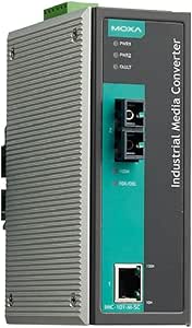 Amazon.com: Moxa IMC-101-M-SC Ethernet - Industrial Multi-Mode, SC Fiber Connector, 10/100BaseT ...