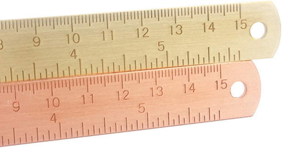 Snapklik.com : Rose Gold Ruler, Metal Drawing Ruler, Brass Straight ...